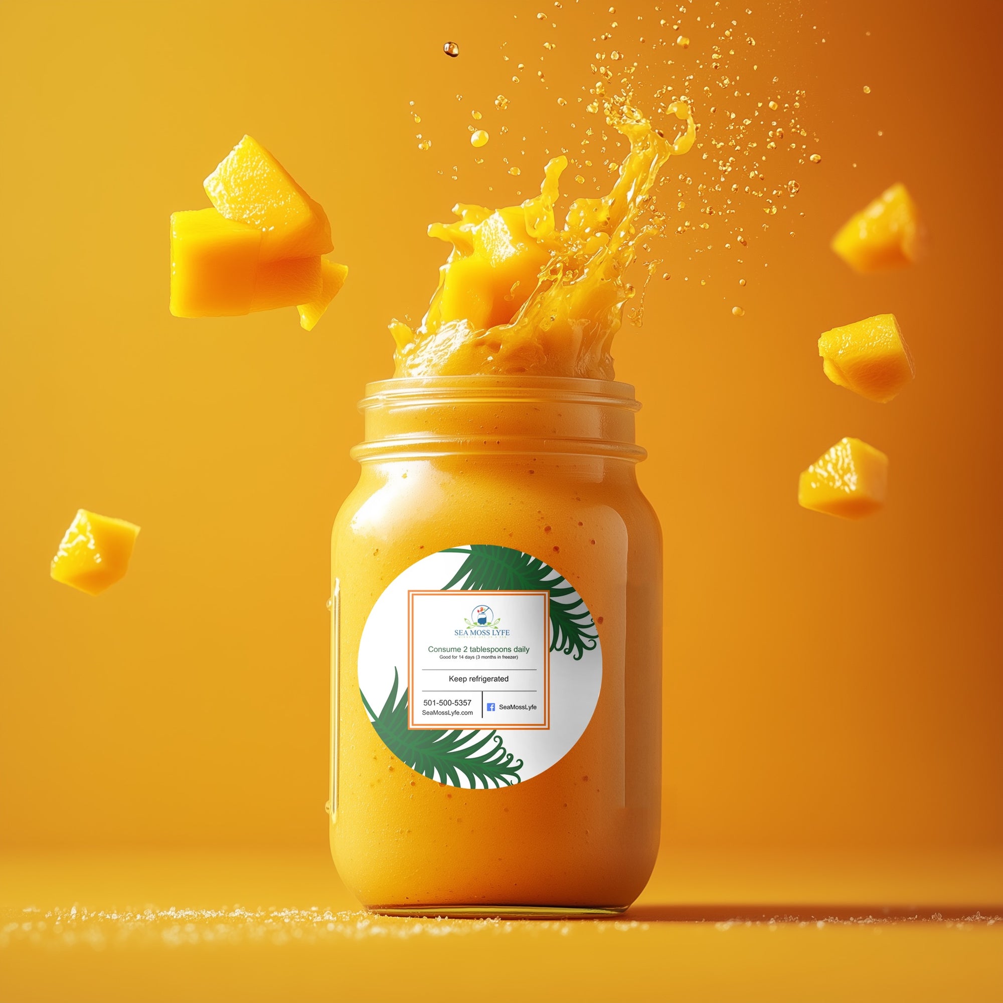 Mango Sea Moss Gel – Real Fruit, 92 Minerals | Sea Moss Lyfe